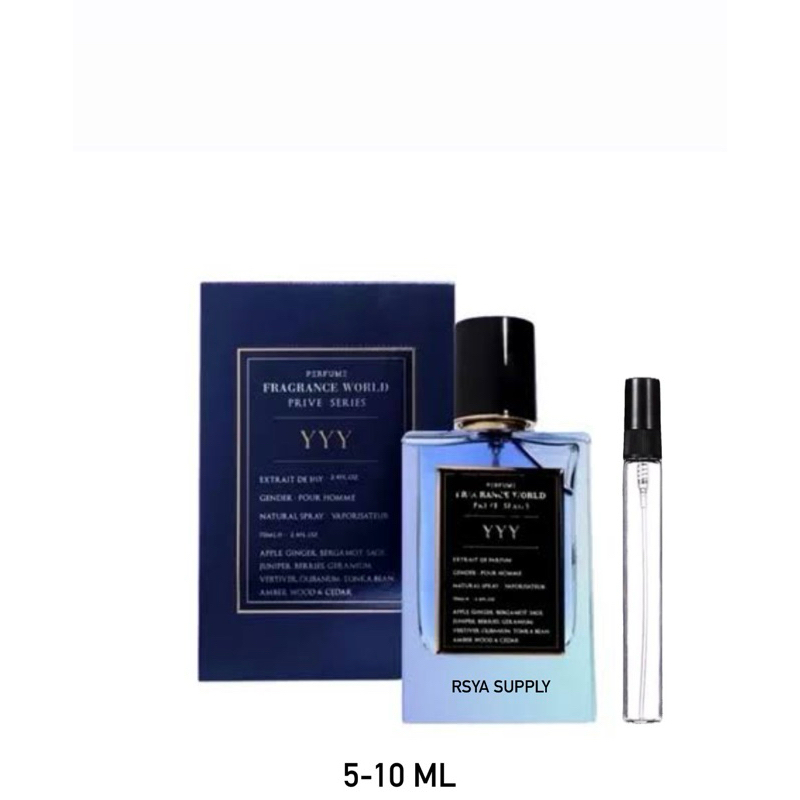 Jual FRAGRANCE WORLD YYY DECANT 5-10 ML ( DUPE YSL Y EDP ) | Shopee ...