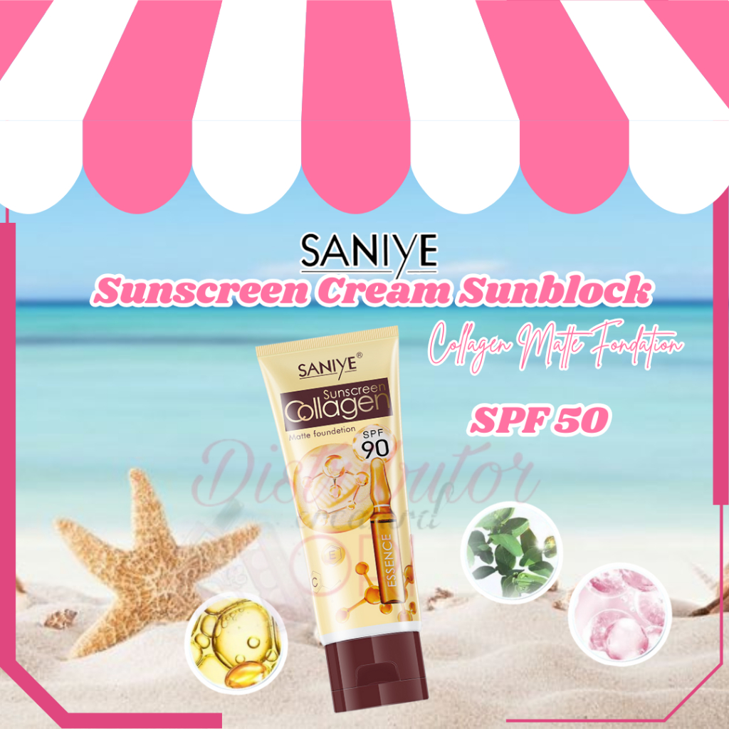 Jual SANIYE BPOM Sunscreen Cream Sunblock Tahan Lama SPF50 PA ...