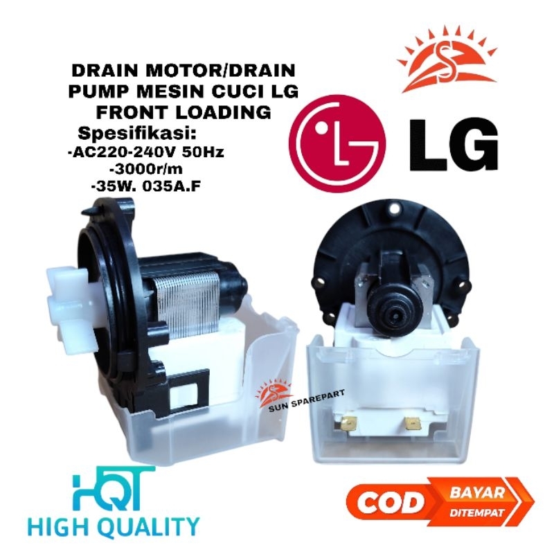 Jual Drain pump/Drain motor pompa air mesin cuci LG Front loading ...