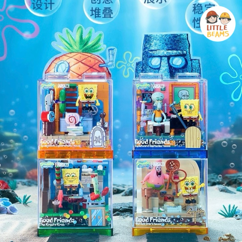 Jual Area-X - Spongebob Good Friends Block Brick | Shopee Indonesia