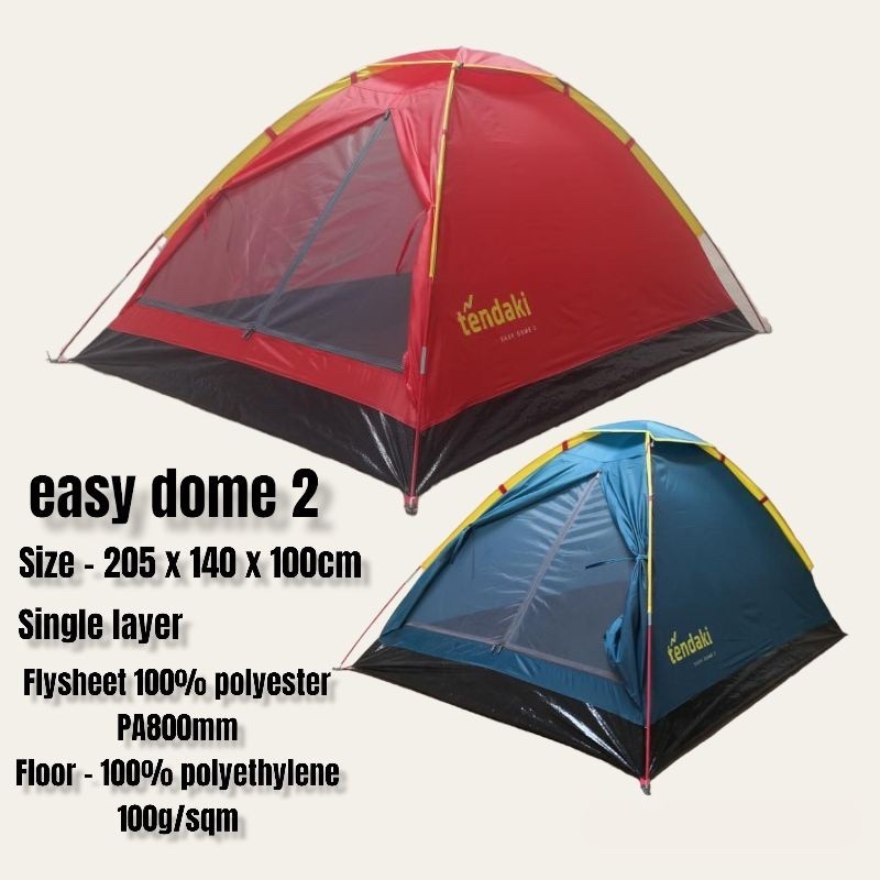 Jual Tenda Tendaki Easy Dome 2 Persons - Tenda Kemping Murah 2p- Tenda ...