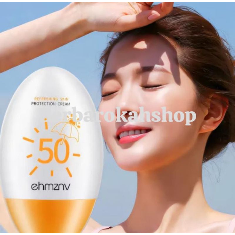 Jual ehmznv Mini Egg Face Sunblock Sunscreen SPF50 PA+++ Tahan Air ...