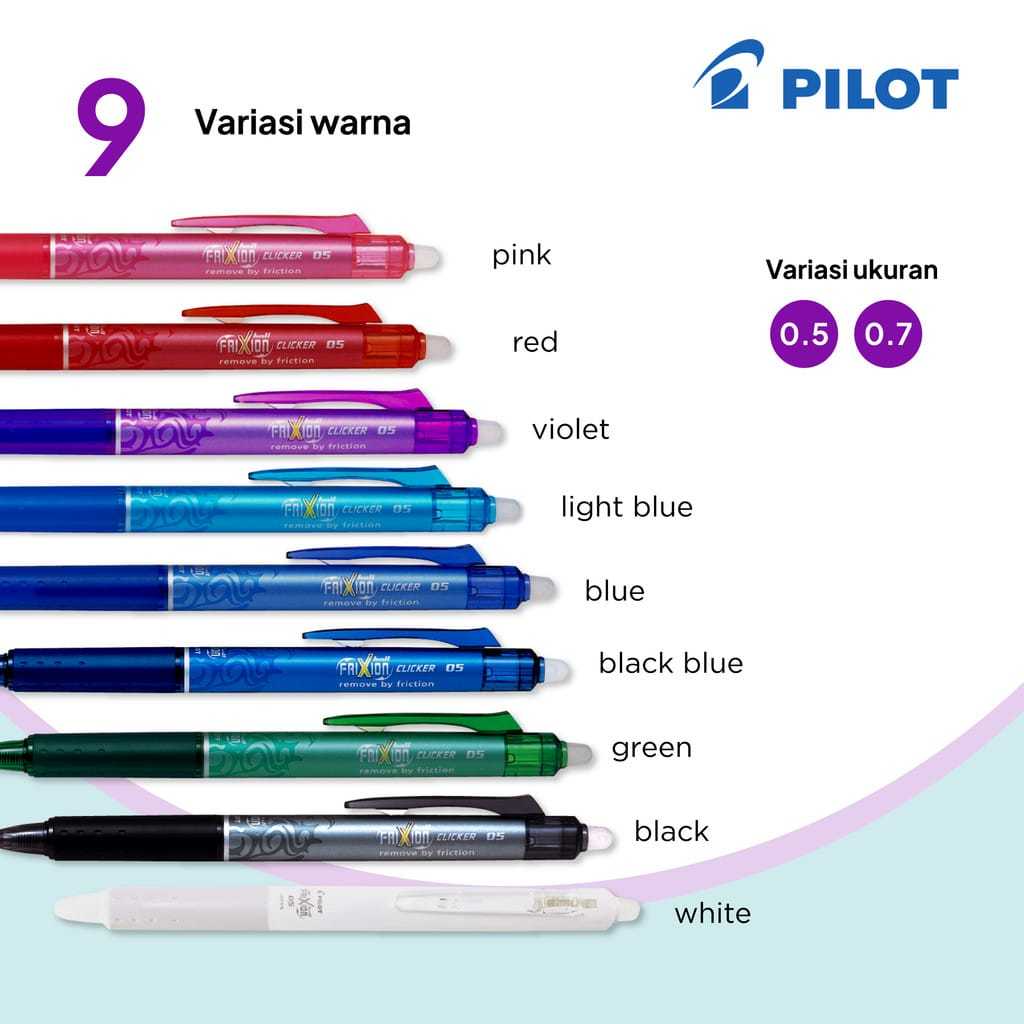 Jual BOLPEN PILOT FRIXION (bolpen bisa dihapus) erasable pen | Shopee ...