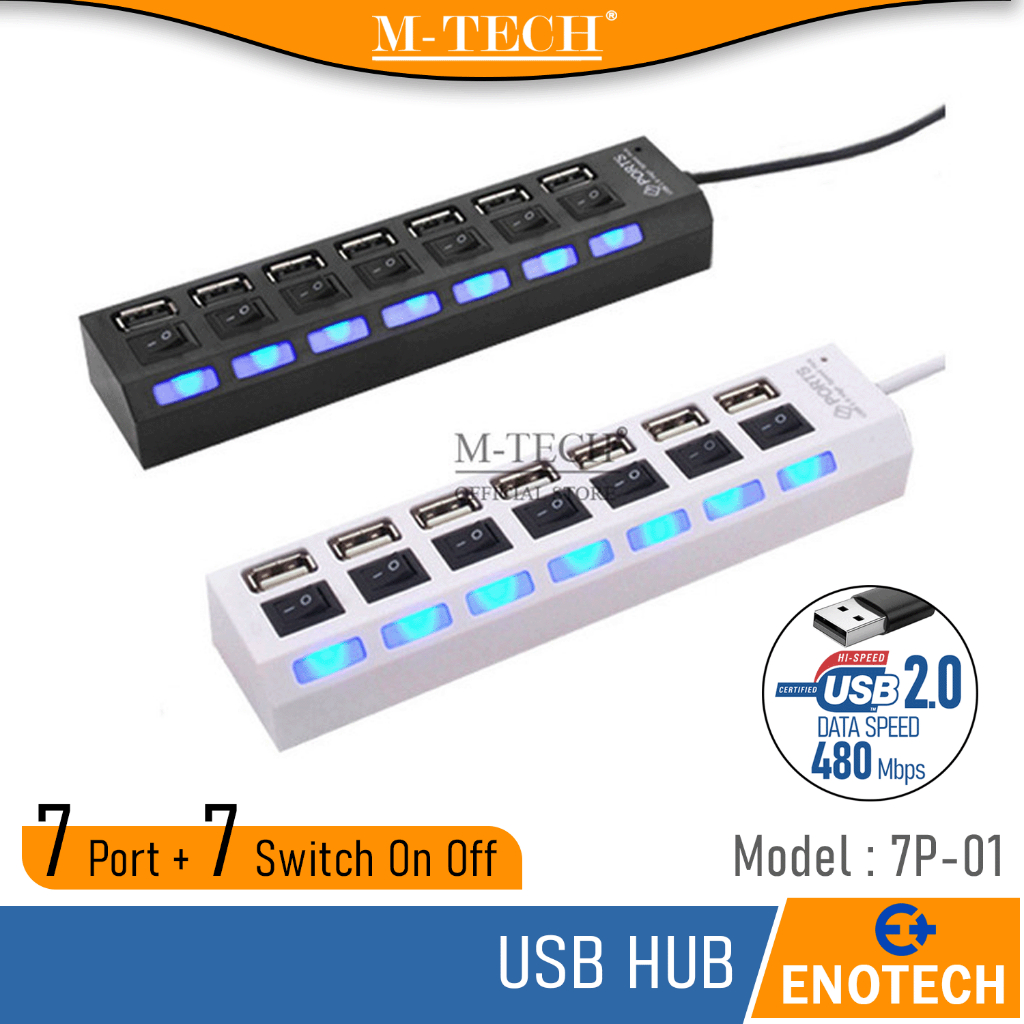 Jual Spesifikasi Produk : Produk : M-Tech Original USB Hub Versi 2.0 7 ...