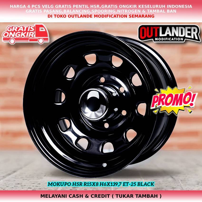 Jual velg kaleng lebar 8 et-25 panther, pajero, fortuner triton dll hsr ...