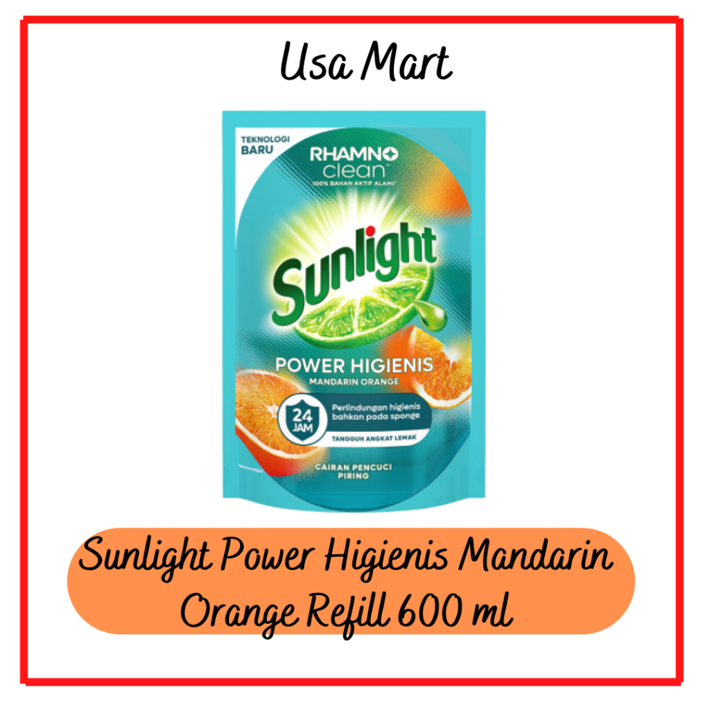 Jual Sunlight Power Higienis Sabun Cuci Piring Mandarin Orange Refill ...