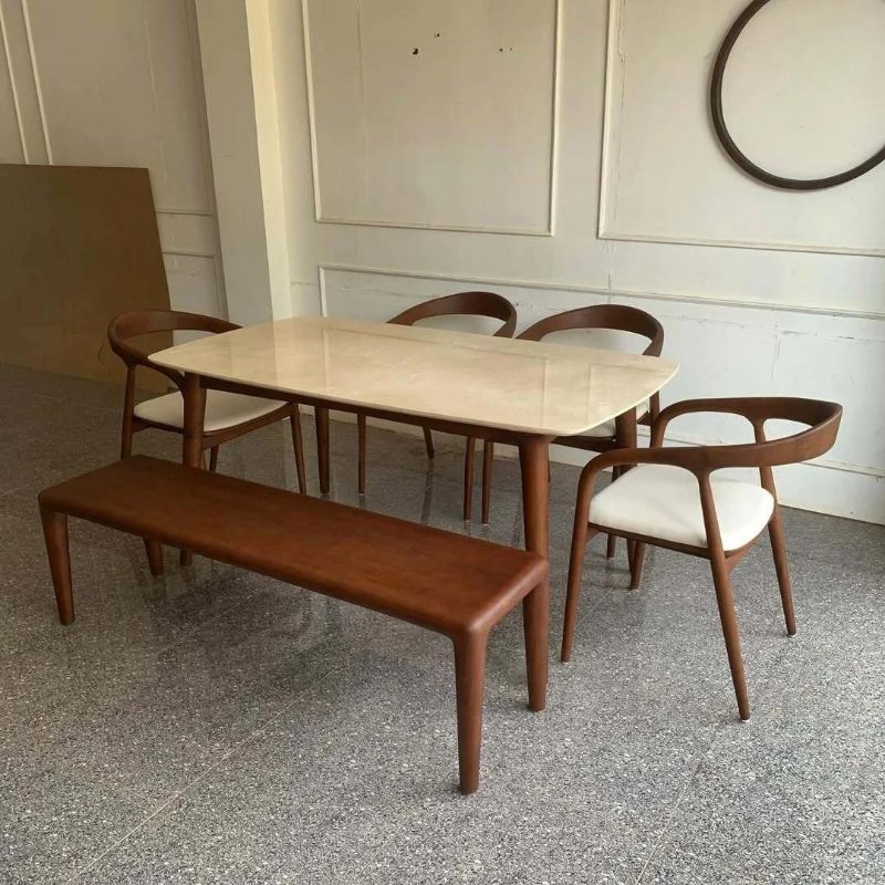 Jual meja makan set 4 kursi 1 bangku. meja makan set minimalis modern ...