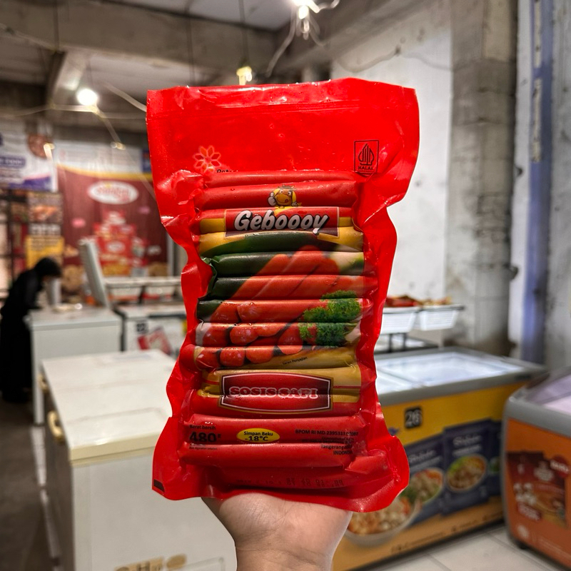 Jual GEBOY sosis merah sapi 480g | Shopee Indonesia