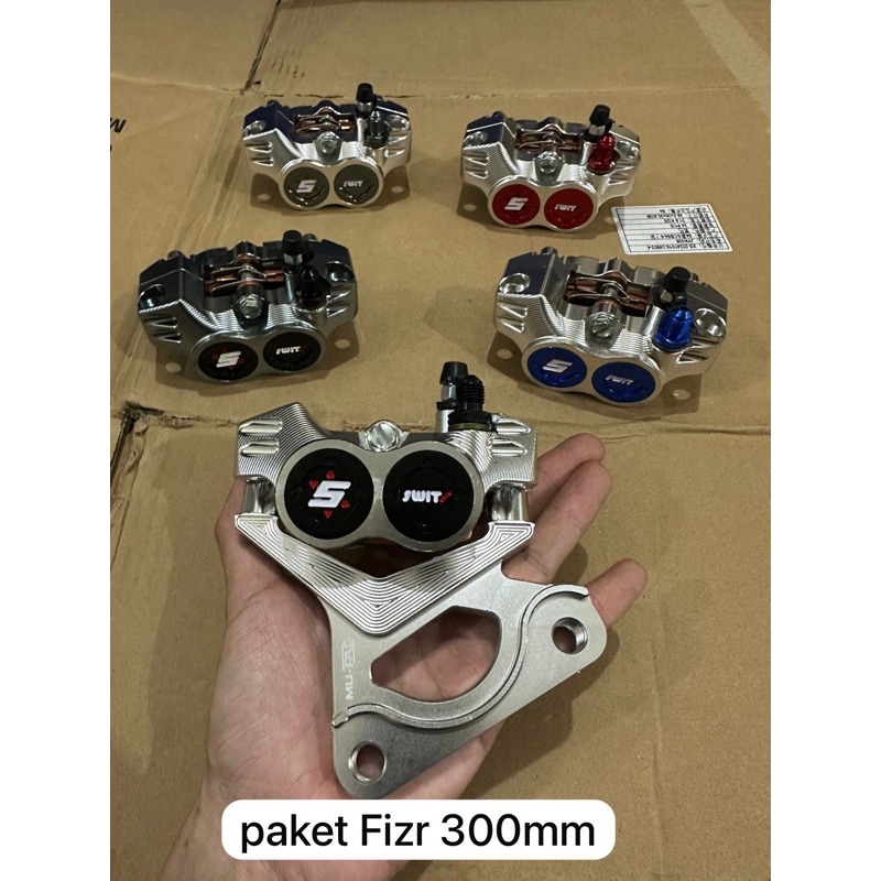 Jual KALIPER FORMULA FJN SWITS 4P + BREKET PNP NINJA R RR SS JUPITER Z FIZR DISC 300MM 260MM PNP ...