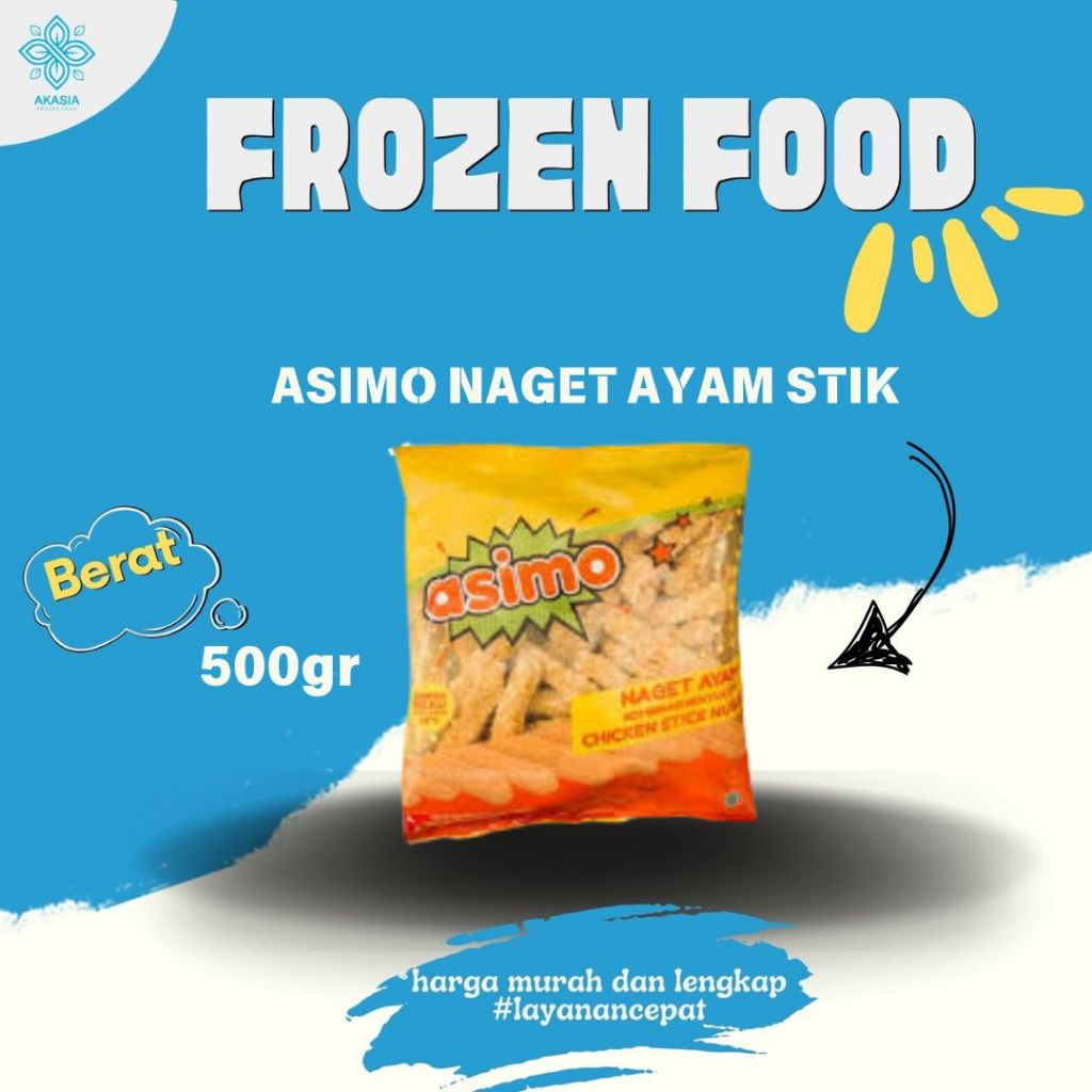 Jual ASIMO NAGET AYAM STIK (500,1000gr) | Shopee Indonesia