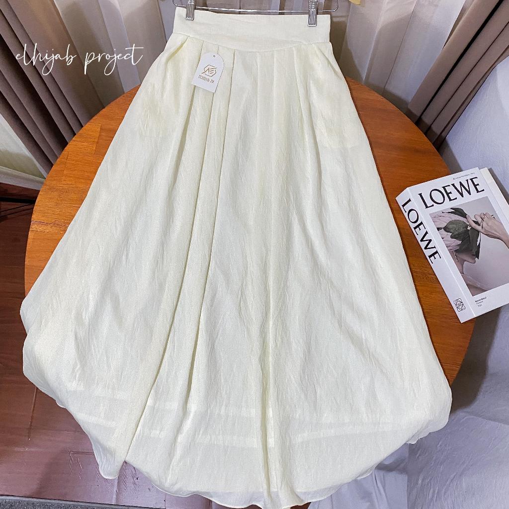 Jual [PREMIUM] Micha Rok Korean style// Micha Skirt Maxy Linen | Shopee ...