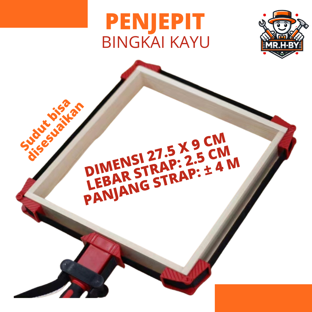 Jual ACAMPTAR Penjepit Bingkai Kayu Adjustable Rapid Corner Clamp 4 ...