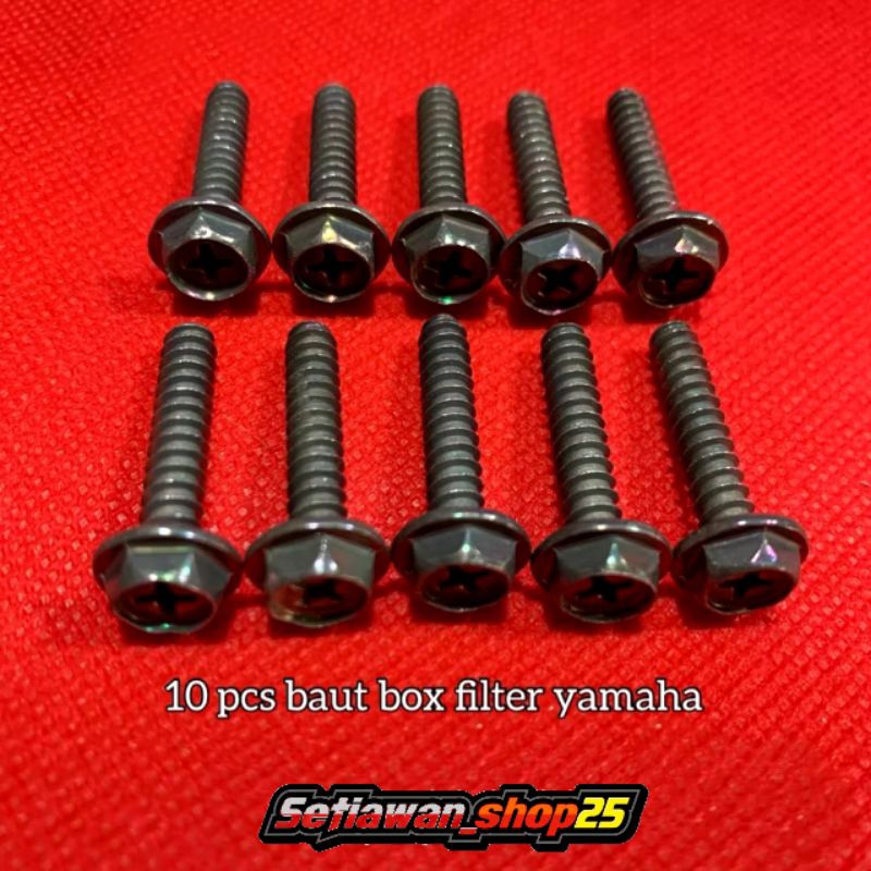 Jual 10 PCS Baut Box filter Yamaha NMAX Aerox Mio J M3 Mio sporty Mio ...