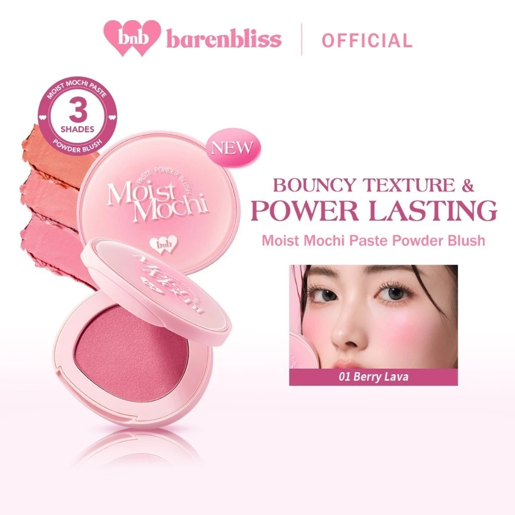 Jual BARENBLISS MOIST MOCHI PASTE POWDER BLUSH ISI 4.5G | Shopee Indonesia