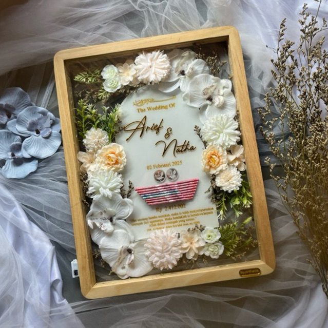 Jual Frame Mahar Pernikahan Akrilik Transparan Thesania Mahar Acrylic ...