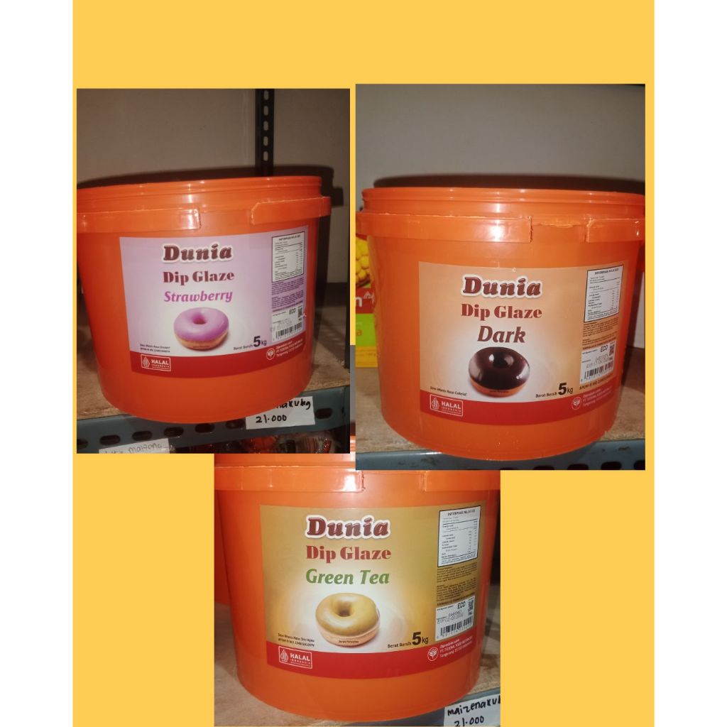 Jual Glaze Dunia Economy 5KG ember / Topping donat | Shopee Indonesia