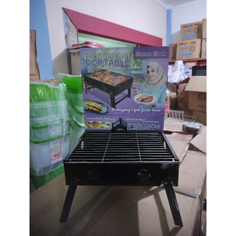Jual Barbeque Grill Alat Panggangan Portable Mini Pemanggang Lipat Sate ...