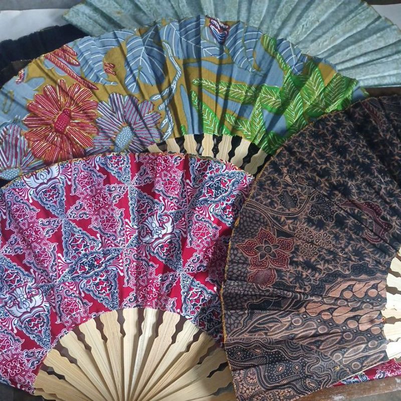 Jual kipas batik kipas tangan souvenir unik oleh oleh khas bali ...