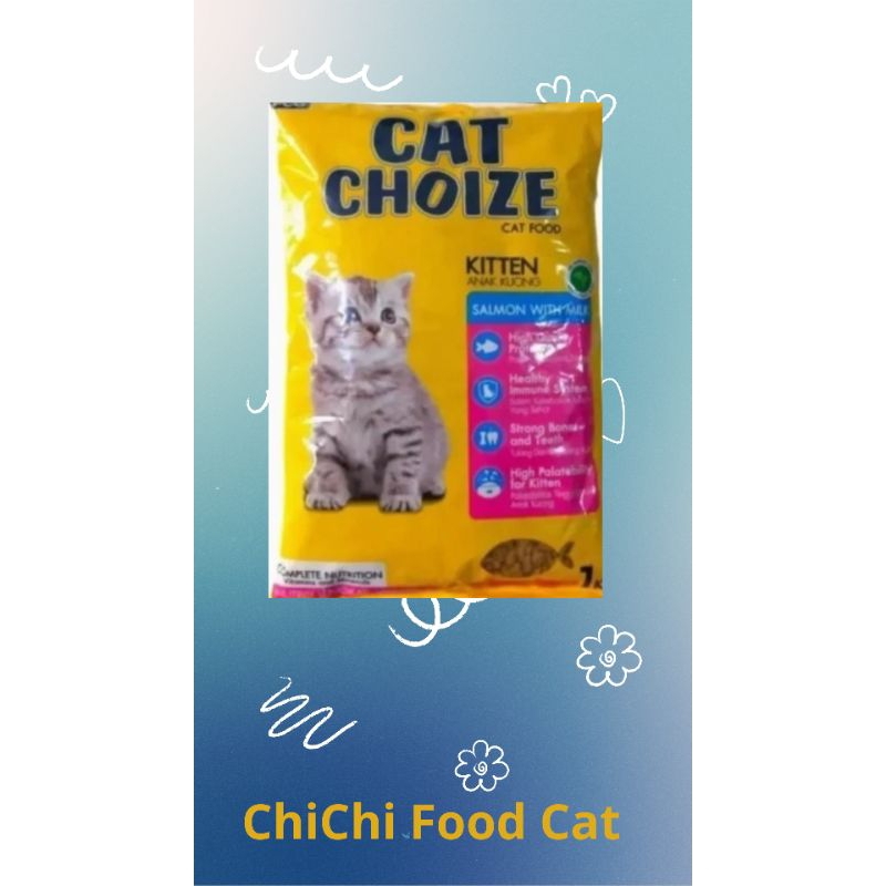 Jual Cat Choice Dry Food Kitten rasa Salmon With Milk 1kg | Shopee ...