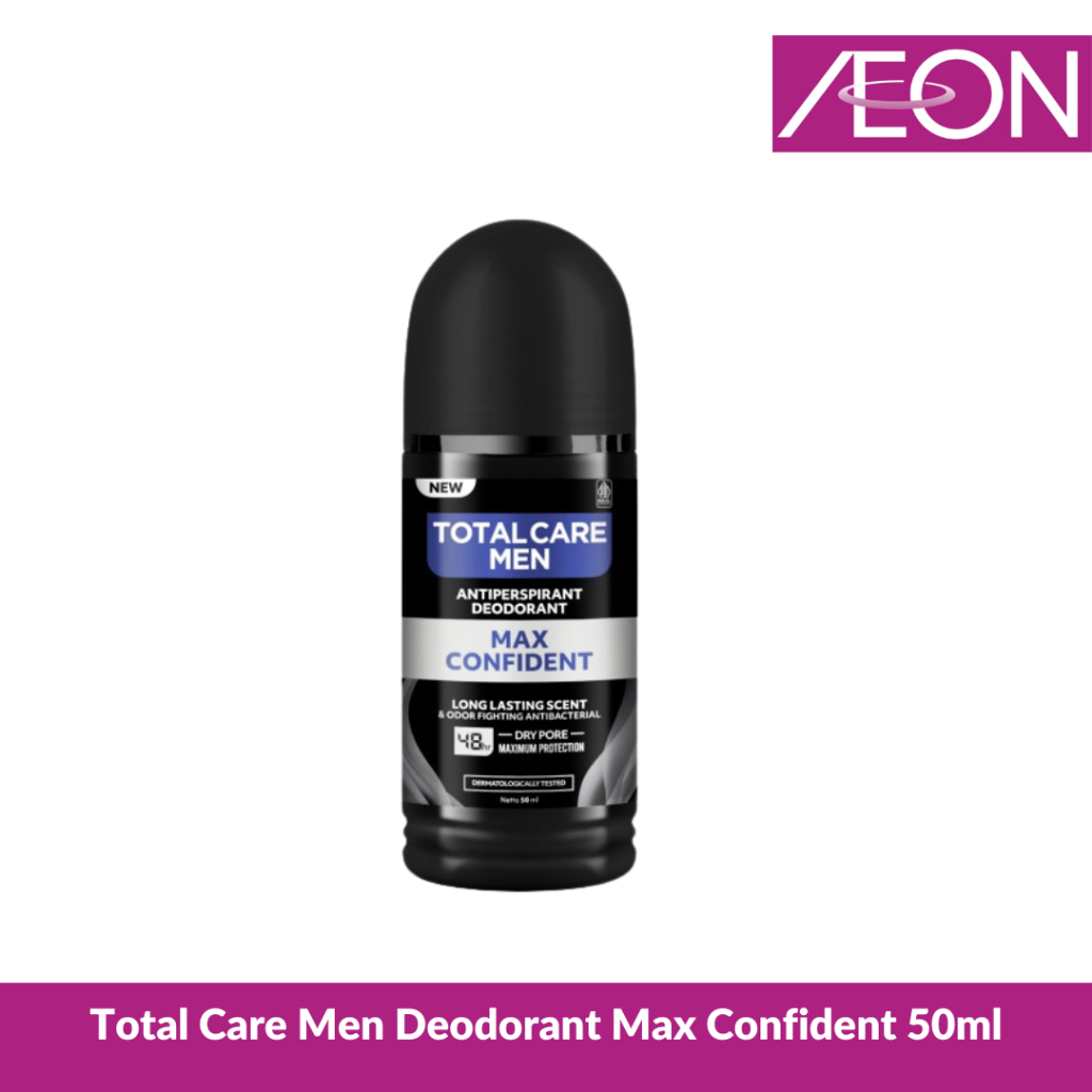 Jual Total Care Men Deodorant Max Confident 50ml | Shopee Indonesia