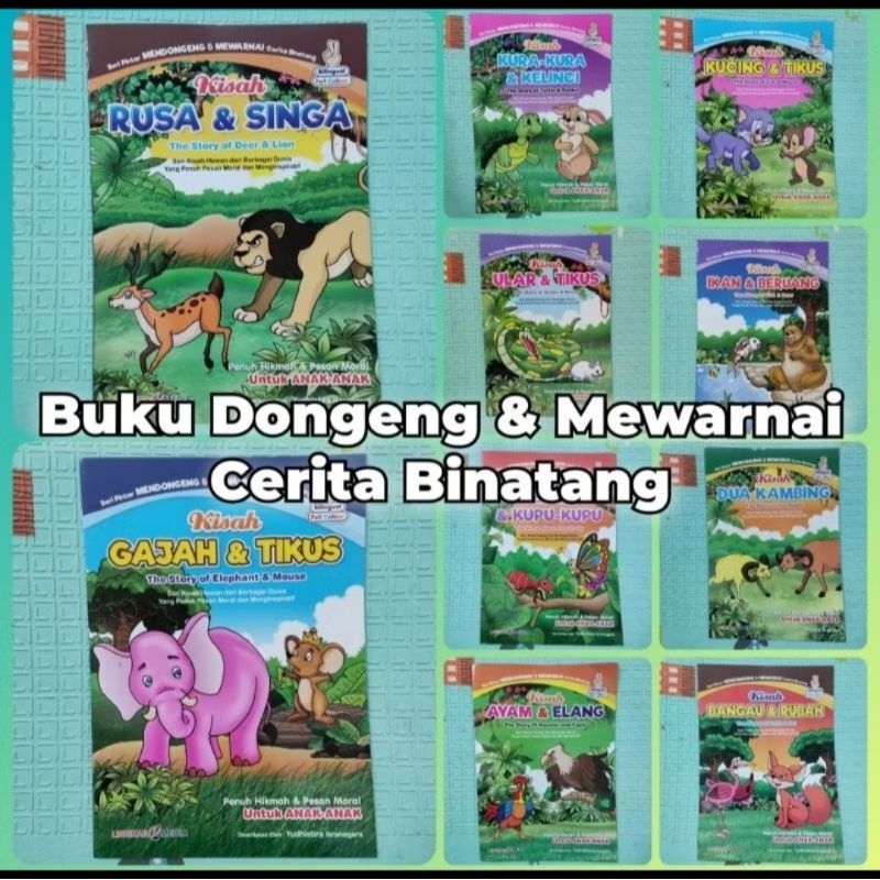 Jual (Paket Bundle 10 Buku) Pintar Mendongeng dan Mewarnai Cerita ...