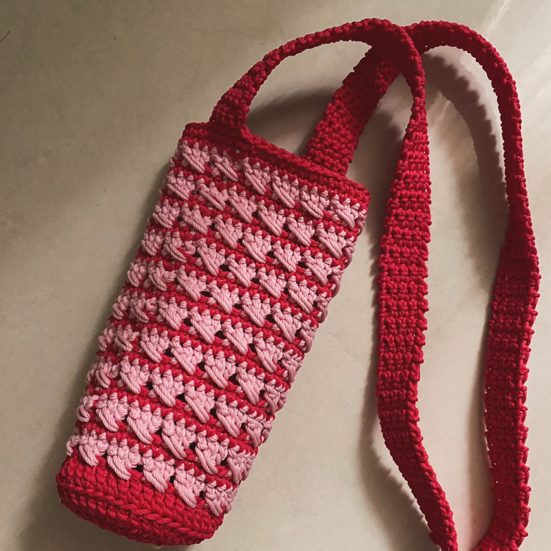 Jual Bottle Holder Crochet Pattern 3 / Cover Tempat Minum | Shopee ...