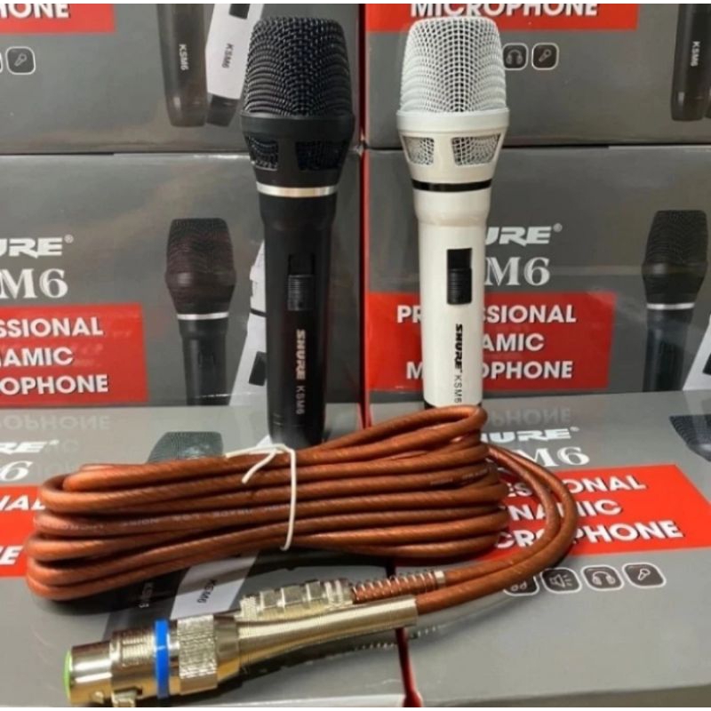 Jual mic kabel sure ksm 6 kualitas bagus kabel 5 meter | Shopee Indonesia