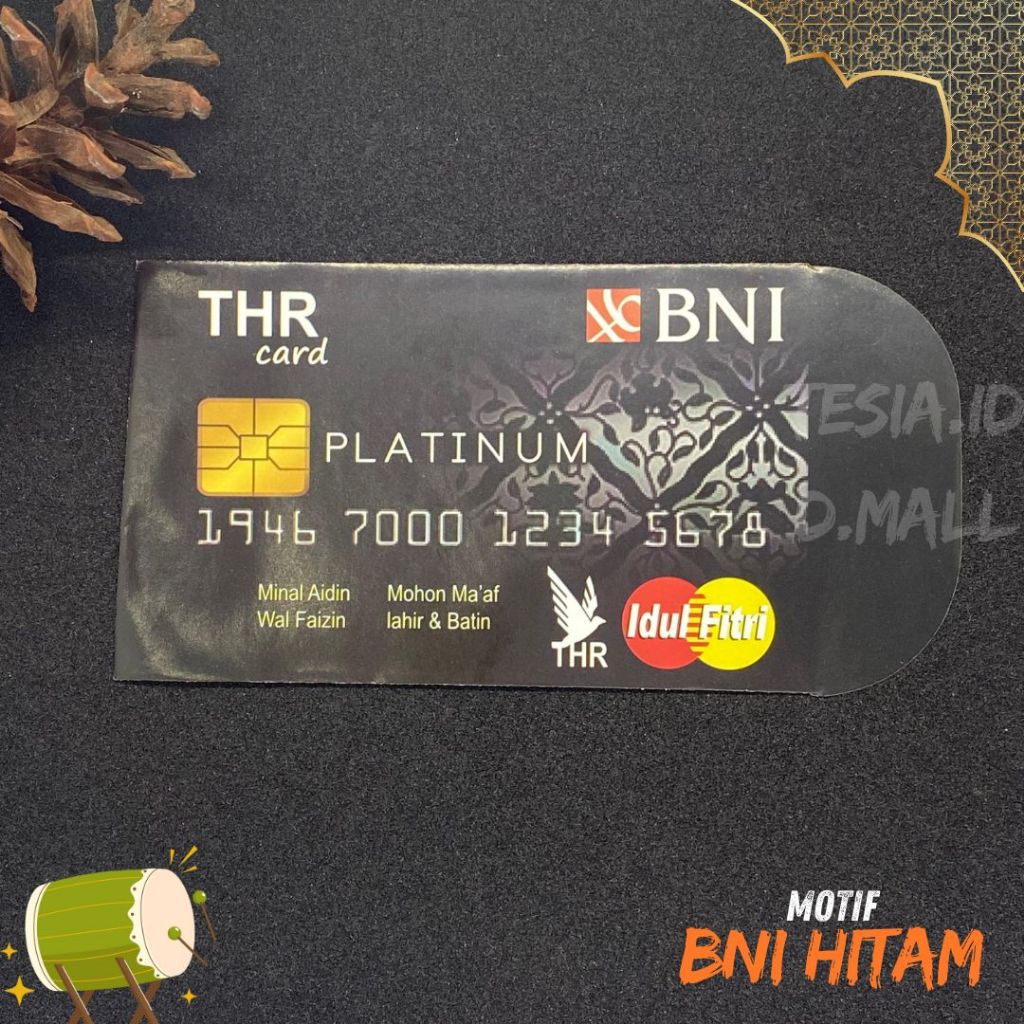 Jual NEW AMPLOP Lebaran 100 Lembar Kartu ATM Bank Mandiri Bca Bri BTN ...