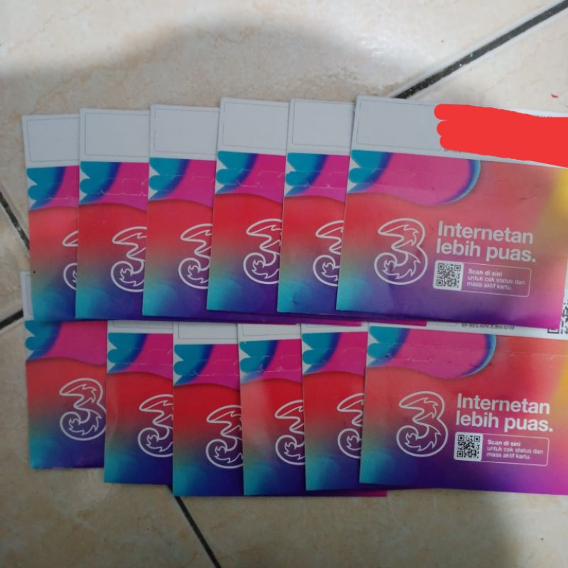 Jual Tri Kartu Perdana Kuota 3Gb Three | Shopee Indonesia