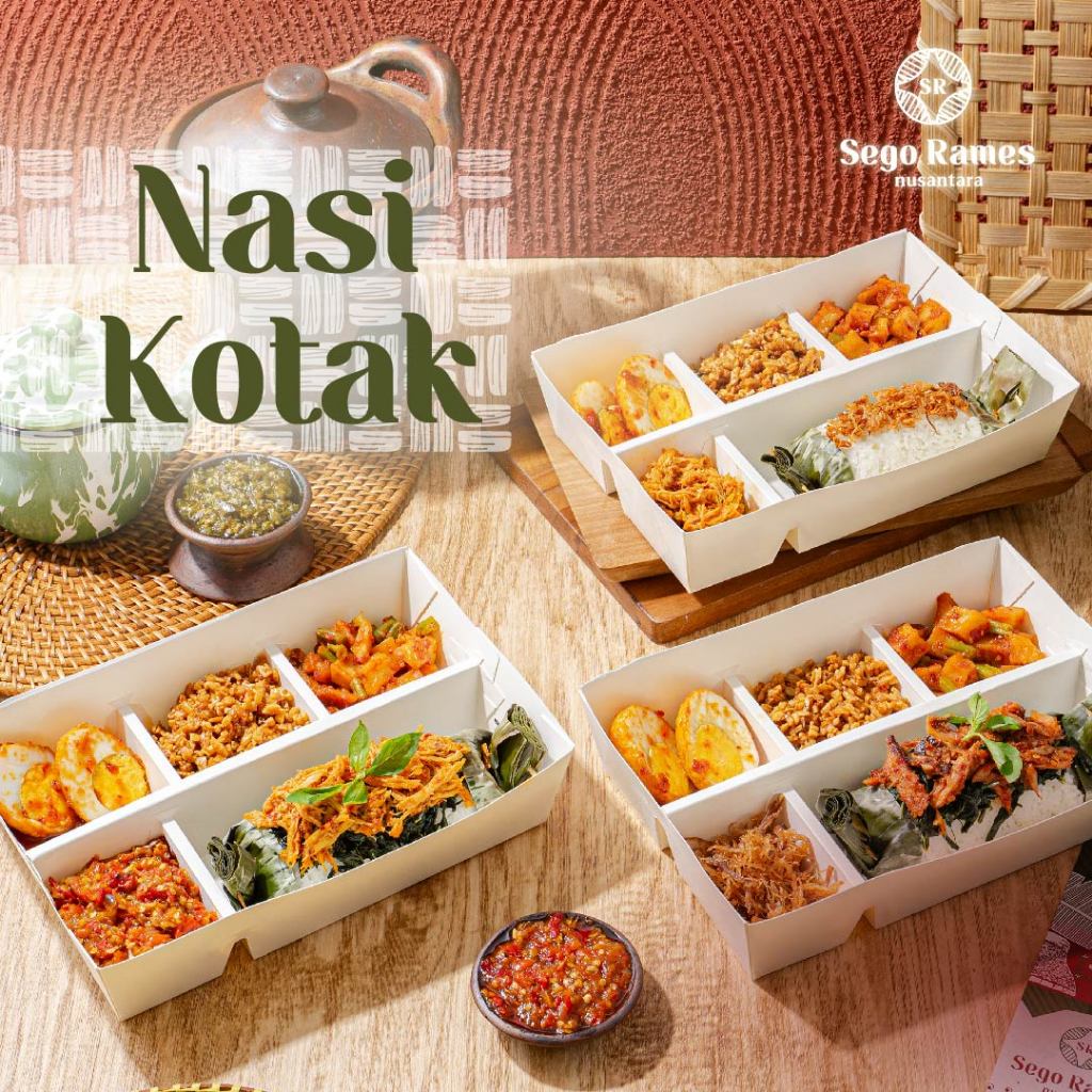 Jual Paket Nasi Kotak Premium - Sego Rames Nusantara | Shopee Indonesia