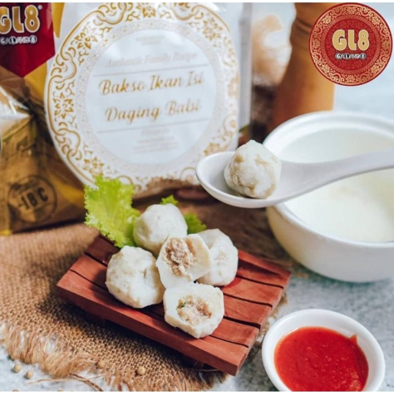 Jual BAKSO IKAN ISI BABI FROZEN FOOD GL8 / HIWAN ISI | Shopee Indonesia
