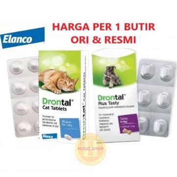 Jual Drontal Cat / Drontal Dog / obat cacing untuk kucing cat kitten / obat cacing anjing dog ...