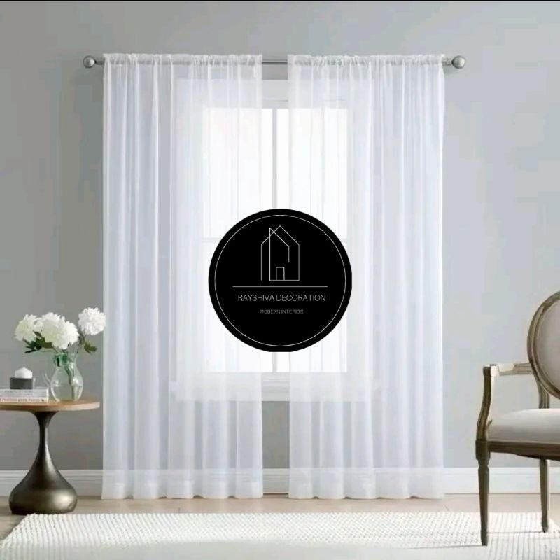 Jual VITRASE GORDEN PUTIH POLOS MODEL SERUT PREMIUM IMPORT MINIMALIS ...