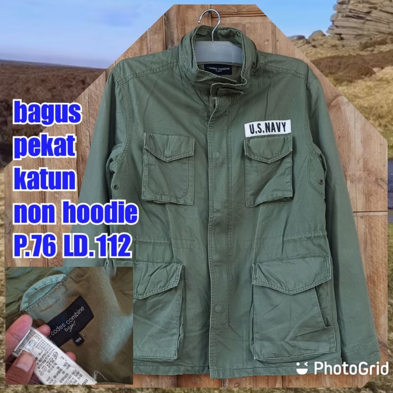 Jual jaket parka army military green hijau m65 fashion codes combine ...