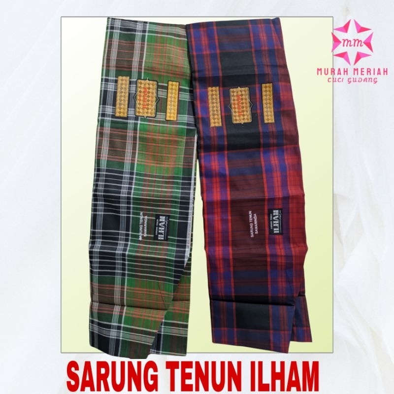 Jual Sarung Merk Ilham Tebal Motif Kotak Klasik / Sarung Dewasa untuk ...