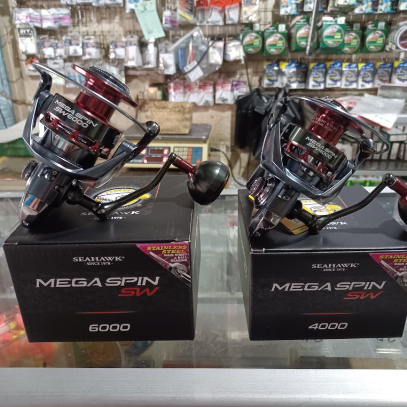 Jual Reel SEAHAWK MEGA SPIN SW 4000 6000 | Shopee Indonesia