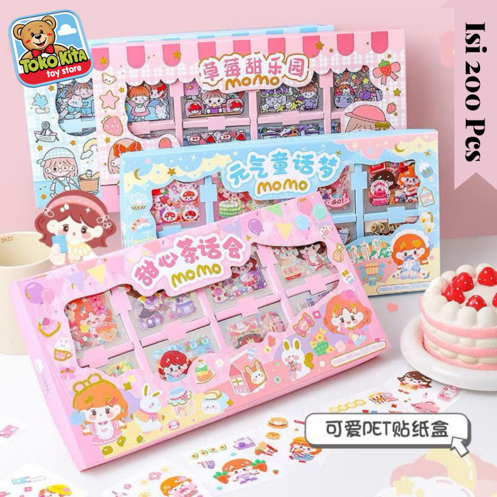 Jual STIKER STICKER MOMO NONO & CICI ISI BTS BLACKPINK 200LEMBAR BISA ...