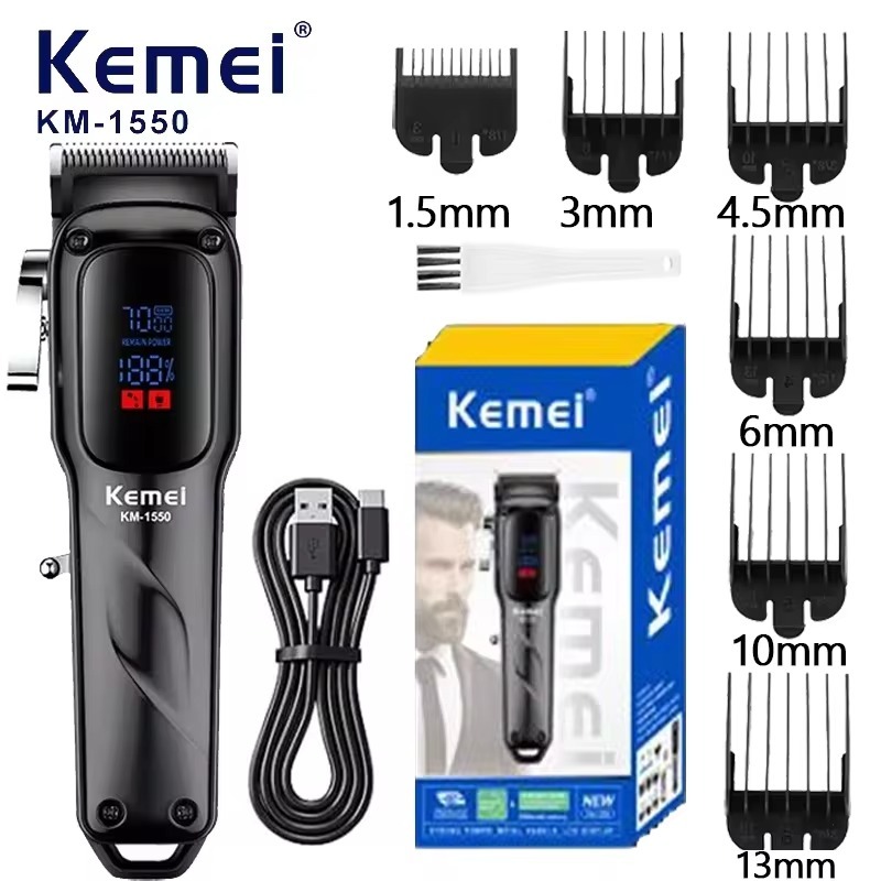 Jual 【Original】Alat Cukur Rambut Kemei Elektrik Hair KM-1550 Alat pemotong rambut clipper rambut ...