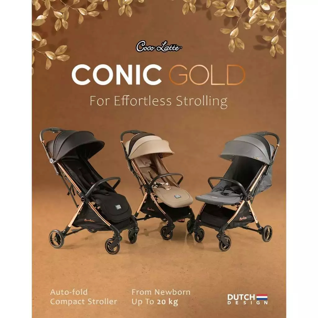 Jual Stroller Cocolatte Conic Gold Autofold / Kereta Dorong Bayi ...