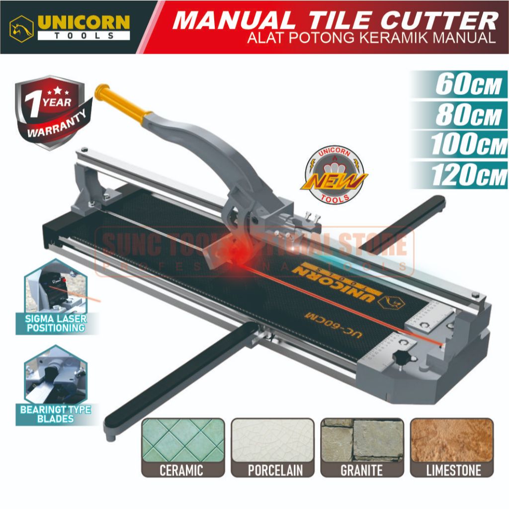 Jual UNICORN TOOLS Pemotong Granit Alat Potong Keramik Manual 60cm 80cm ...