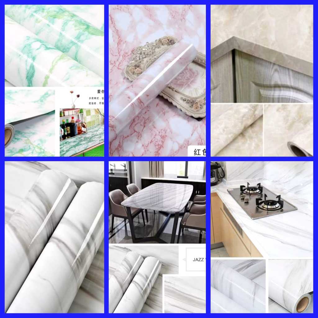 Jual Stiker Meja Motif Marmer Sticker Meja Wallpaper Meja Marmer ...