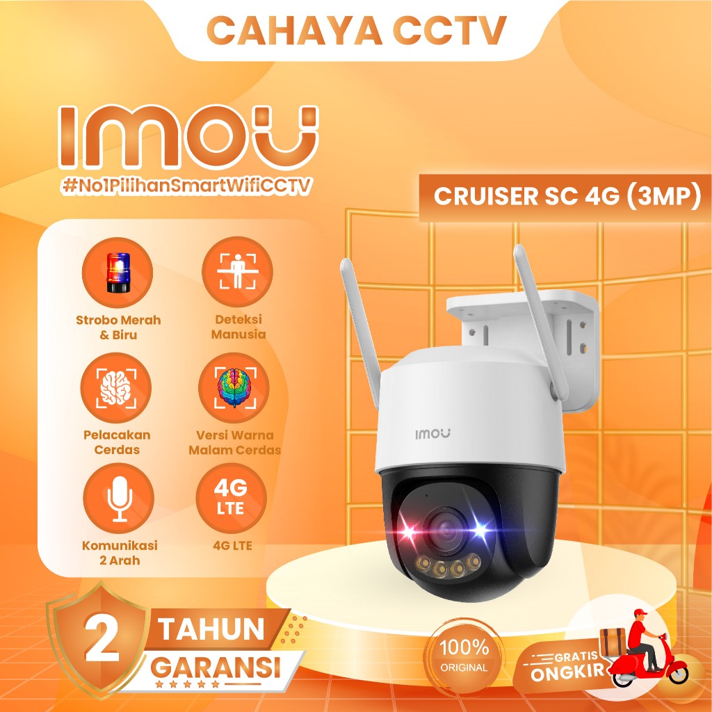 Jual IMOU Cruiser SC 4G 3MP/ 5MP Smart IP Camera CCTV Wi-Fi Outdoor ...