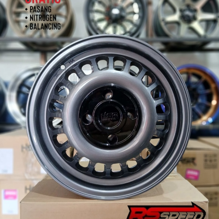 Jual Velg Model Rally R15 HSR BSI Pcd 4x100 lebar 6,5 rata buat Mobil ...
