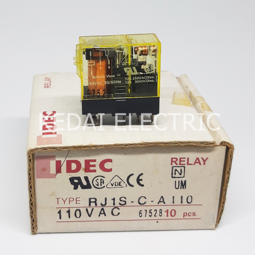 Jual IDEC RELAY AC 110V 12AMP RJ1S-C-A110 | Shopee Indonesia