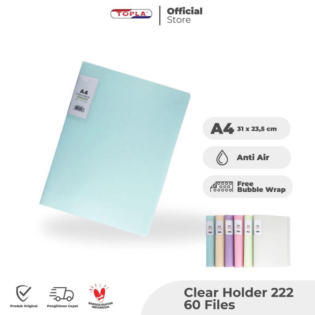 Jual Clear Holder 222 Dokumen keeper file folder kertas berkas ukuran A4 | Shopee Indonesia