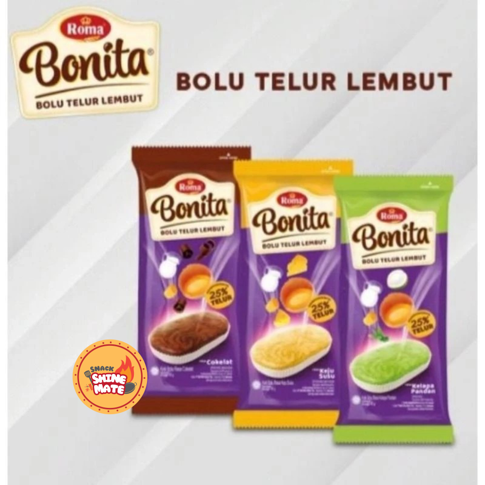 Jual Roma Bonita Bolu Telur Lembut 30gr Coklat, Keju Susu, Kelapa ...