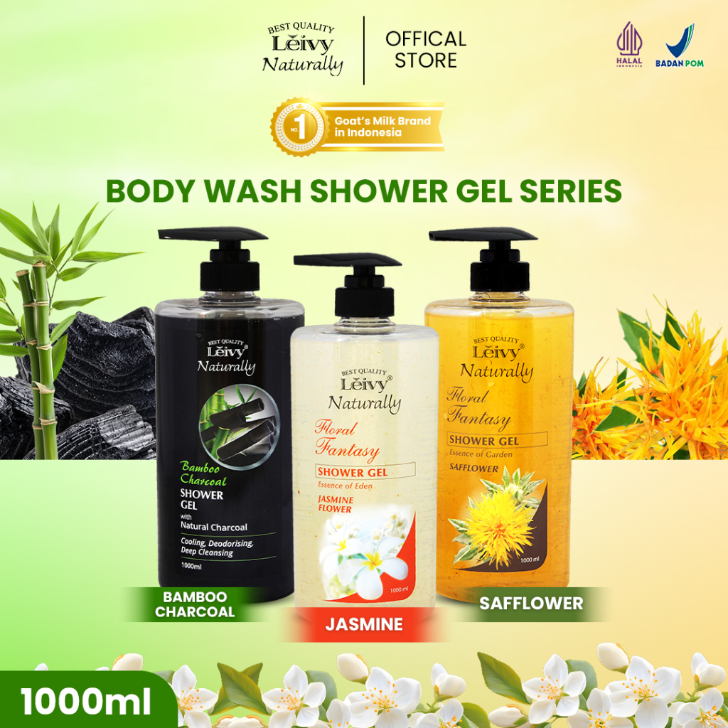 Jual Leivy Body Wash Sabun Mandi Shower Gel 1000ml - All Varian ...