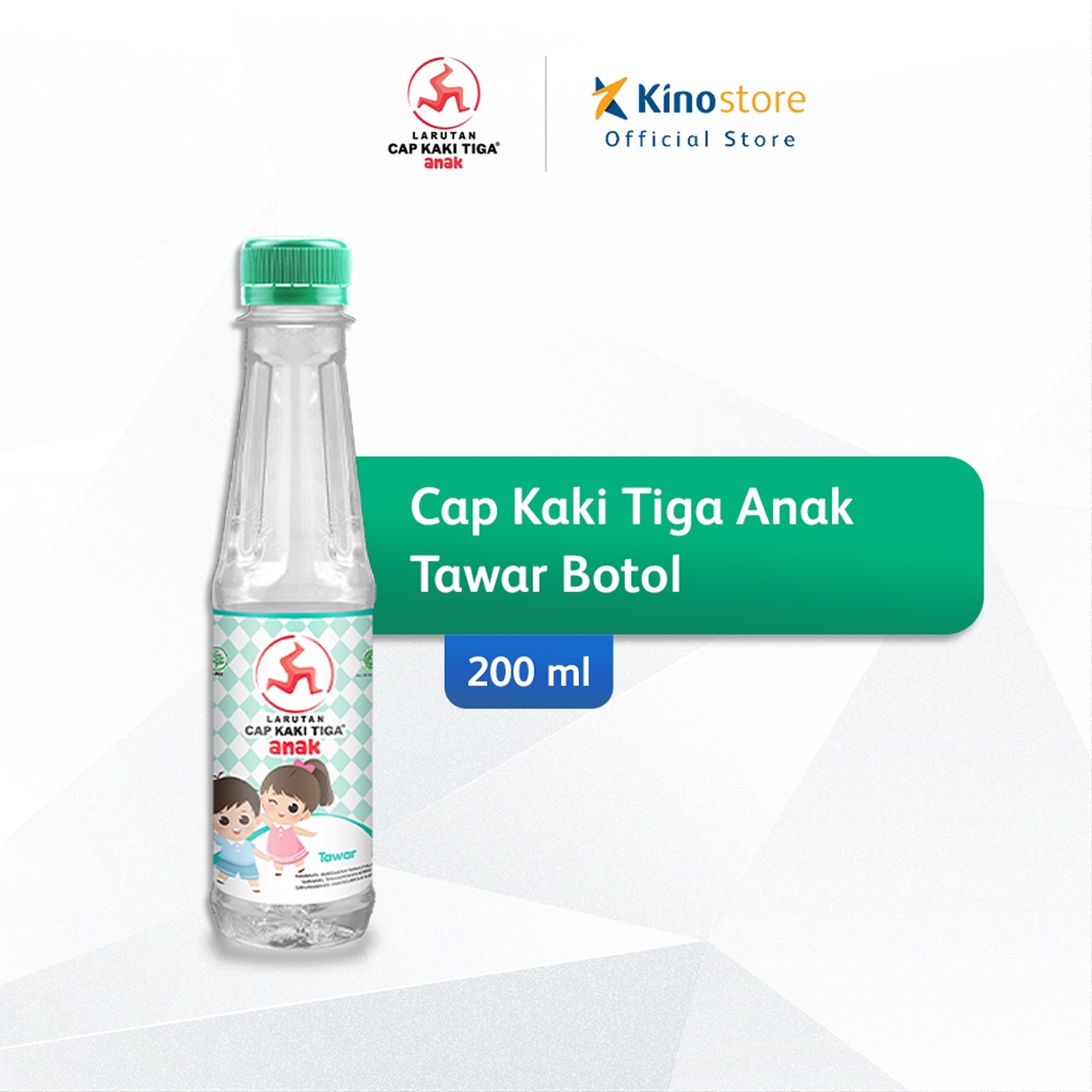 Jual Cap Kaki Tiga Anak Tawar Botol 200ml | Shopee Indonesia