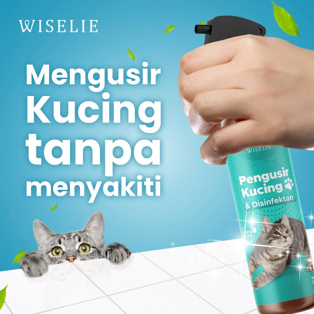 Jual Wiselie Anti Kucing Pengusir Kucing Ampuh 100% Bahan Alami Aman ...
