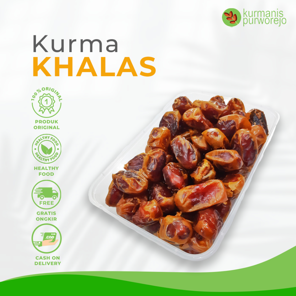 Jual Kurma Khalas 1kg saad al barakah Premium Original Berkualitas 100% ...